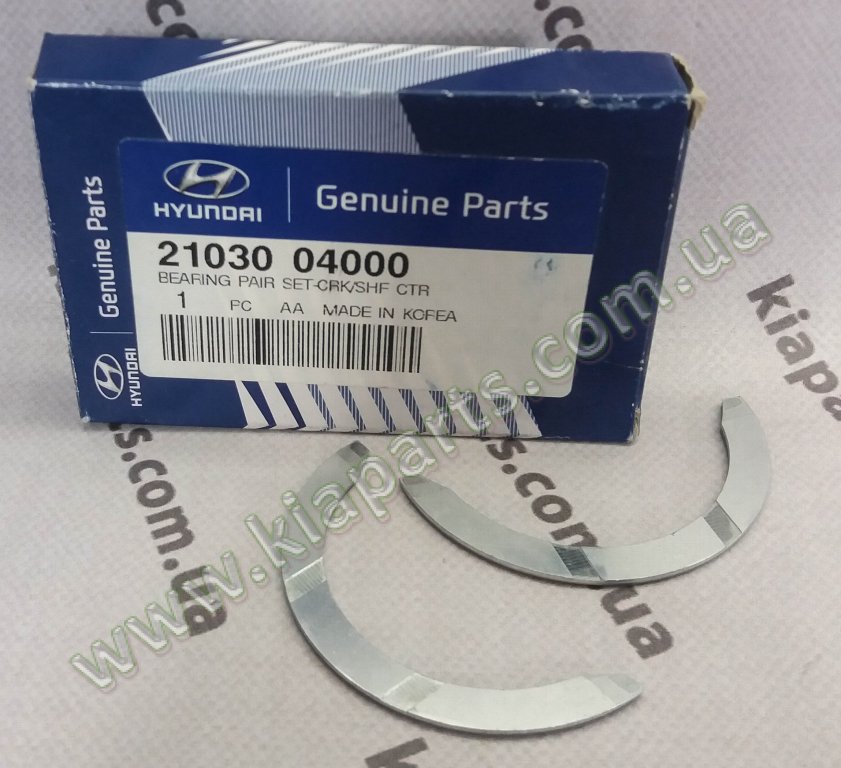 Купить Полукольца коленвала - 2103004000 - Accent 14~ i10 13~ i20 14 ...