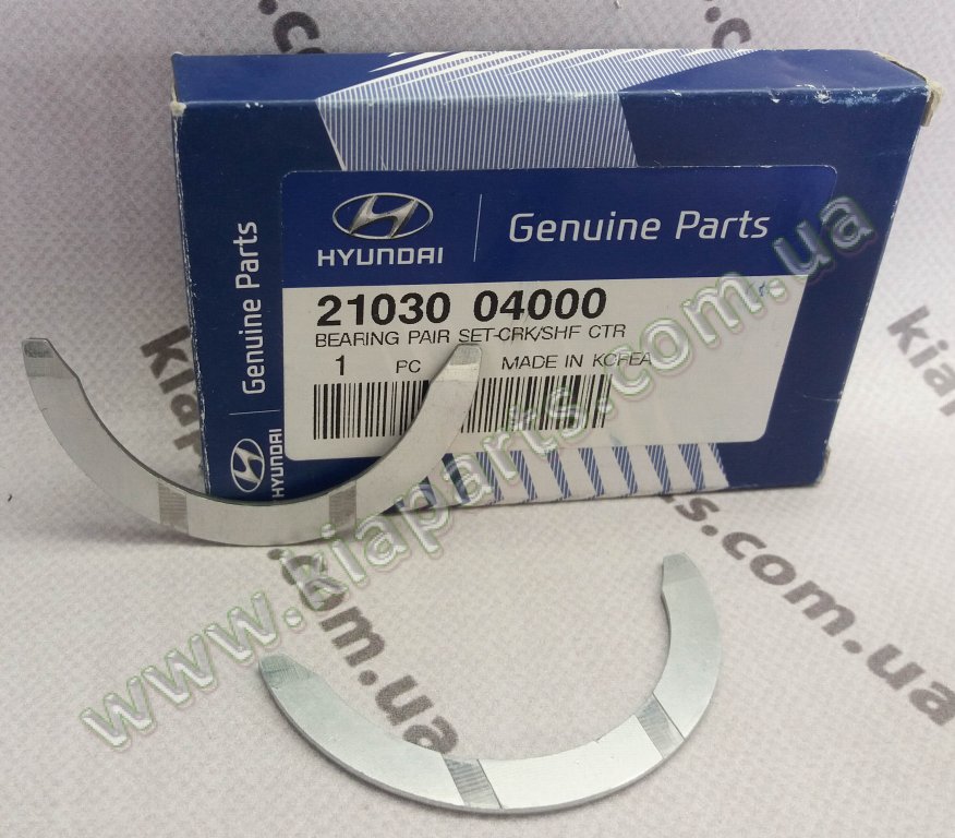 Купить Полукольца коленвала - 2103004000 - Accent 14~ i10 13~ i20 14 ...