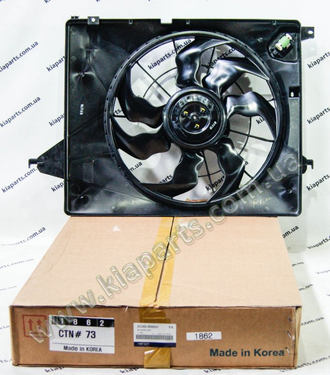 Купить Дифузор радіатора в зборі - B100MMBBB01P - Santa Fe 12~ 3.3i. По лучшей цене. KIAPARTS.COM.UA