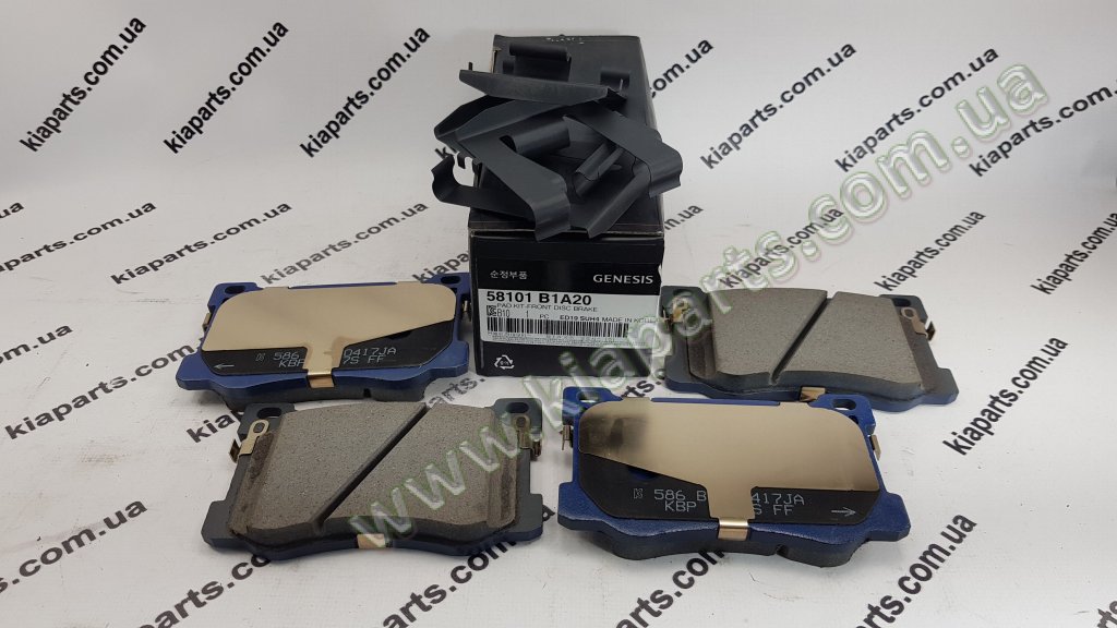 Придбати Колодки гальмівні передні (диск) - 58101B1A20 - HYUNDAI/KIA ...