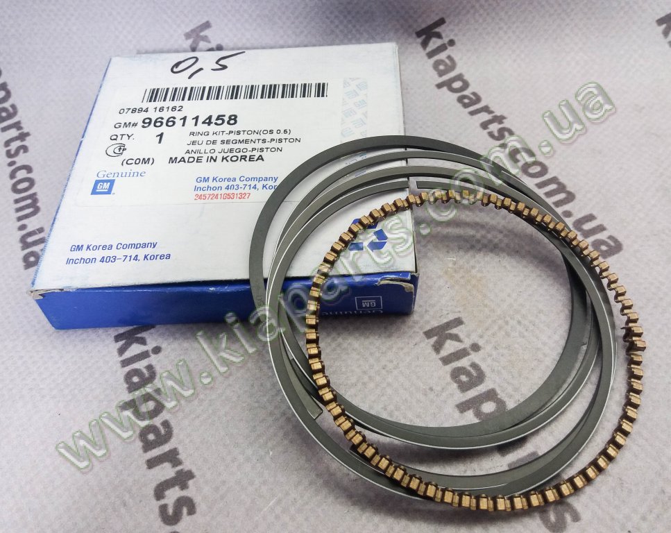 Придбати Поршневые кольца (68.75mm)+(0.50) (НА ОДИН ЦИЛИНДР) - 96611458 ...